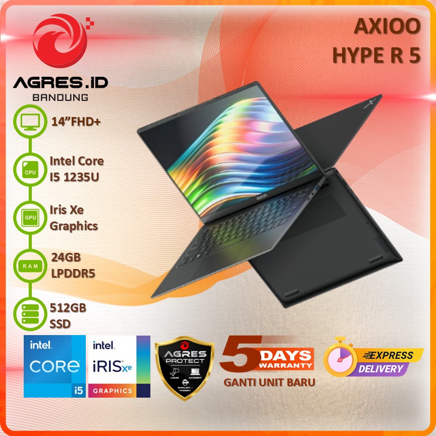 Jual AXIOO HYPE R 5 I5 1235U 24GB 512GB 14" FHD+ OLED | Shopee Indonesia