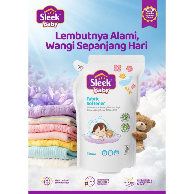 Jual Sleek Baby Fabric Softener 750mL | Shopee Indonesia