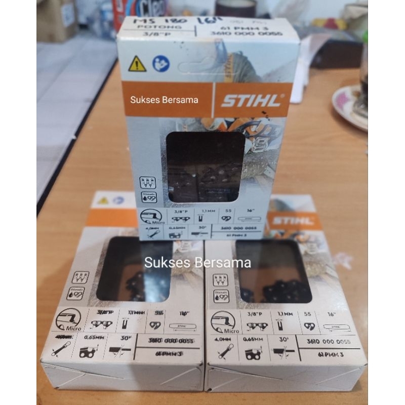 Jual Rantai Chain Saw Stihl MS180 (16 Inch) Original | Shopee Indonesia