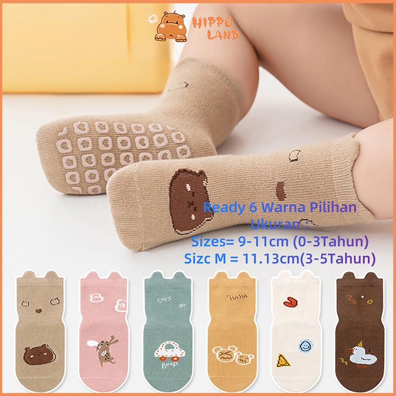 Jual HIPPO LAND Kaos Kaki Anti Slip Bayi Kaus Kaki Balita Unisex Laki Laki Dan Perempuan Lucu 0 ...