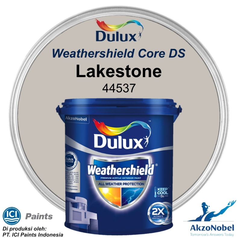 Jual CAT DULUX WEATHERSHIELD DS LAKESTONE 44537 (2.5 LTR) | Shopee ...