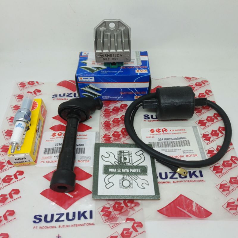 Jual PAKET 4ITEM KOIL KIPROK BUSI CANGKLONG TUTUP BUSI SUZUKI SATRIA FU ...
