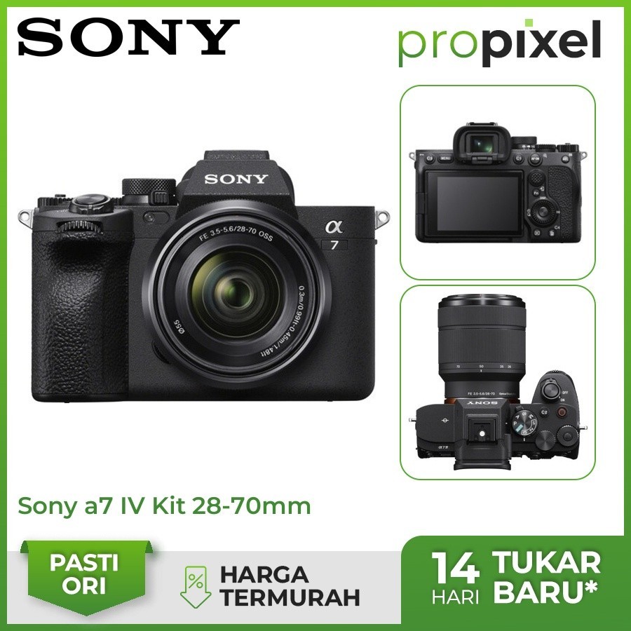 Jual Sony Alpha A7 IV Kit 28-70mm Sony A7IV A7 Mark IV Mirrorless Resmi ...