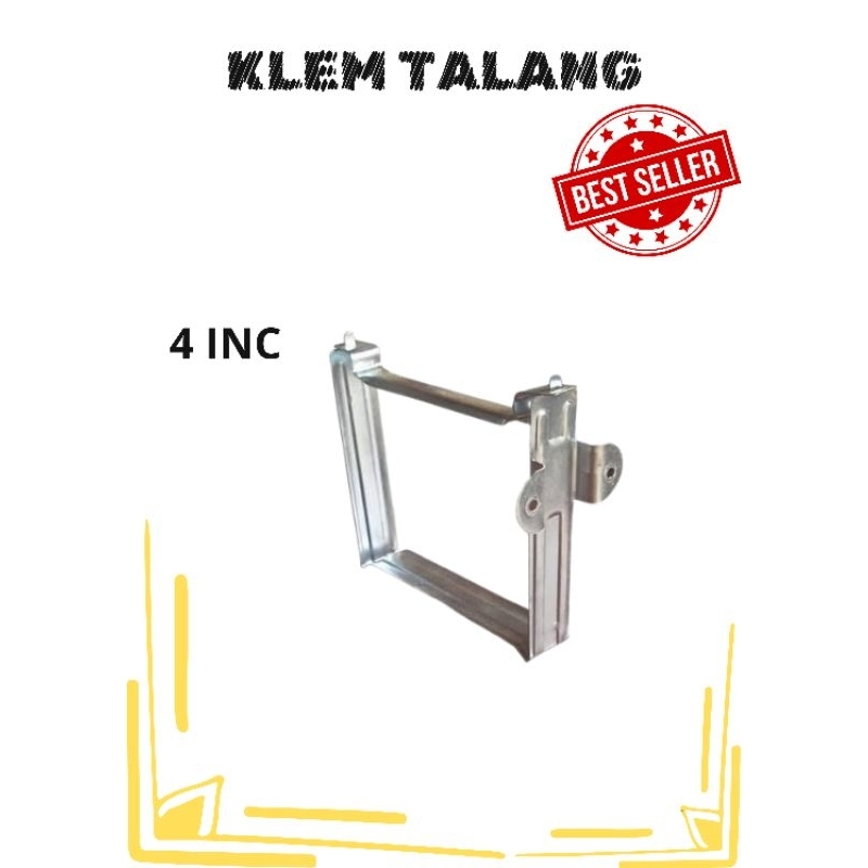 Jual KLEM TALANG KOTAK 4 INC / CLAMP TALANG / CAGAK TALANG KOTAK ...