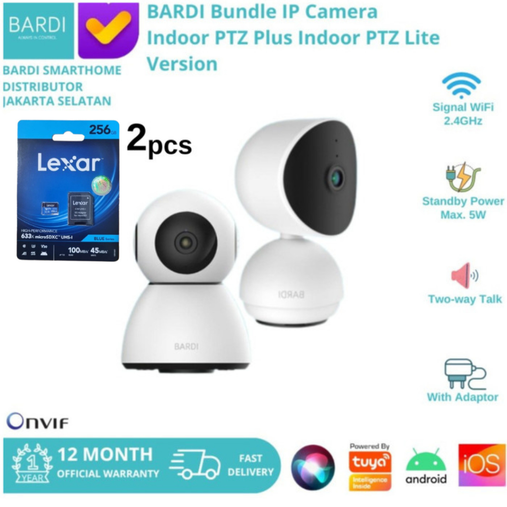 Jual IP Camera Bardi Indoor PTZ CCTV Indoor Smart Bundle - Bardi IP ...