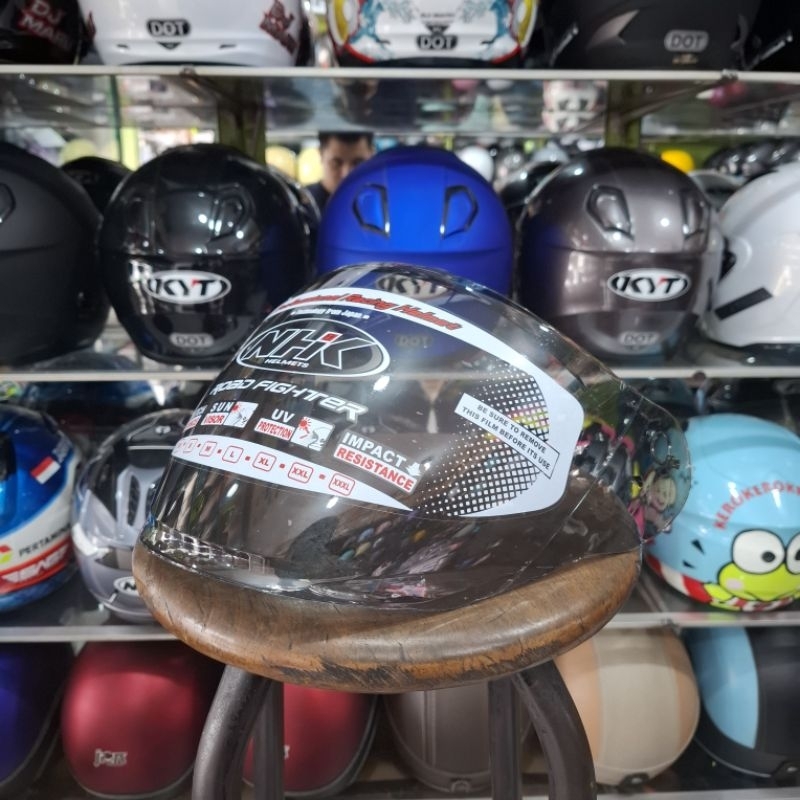 Jual KACA HELM | VISOR HELM NHK R1 MAX | NHK R1 ELITE | S1 GP PRO HITAM ...