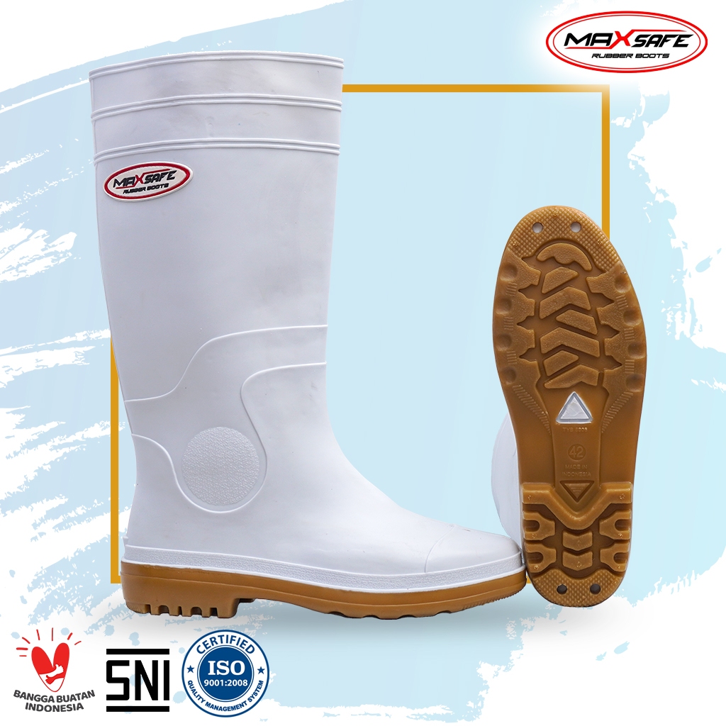 Jual Sepatu Boot Panjang Toyobo MaxSafe 8808 Putih | Shopee Indonesia