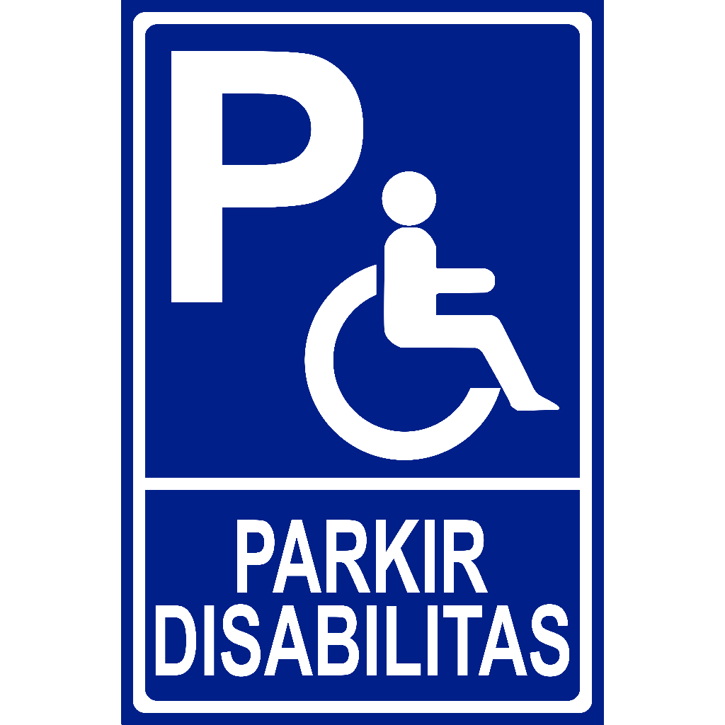 Jual Rambu Parkir Disabilitas 60x40cm ACP | Shopee Indonesia