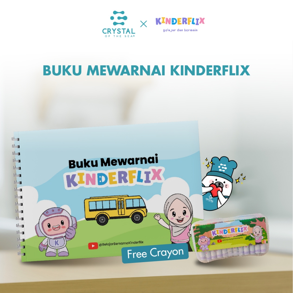 Jual Buku Mewarnai Kinderflix - Bersama Kak Nisa dan Kippy (Bonus ...