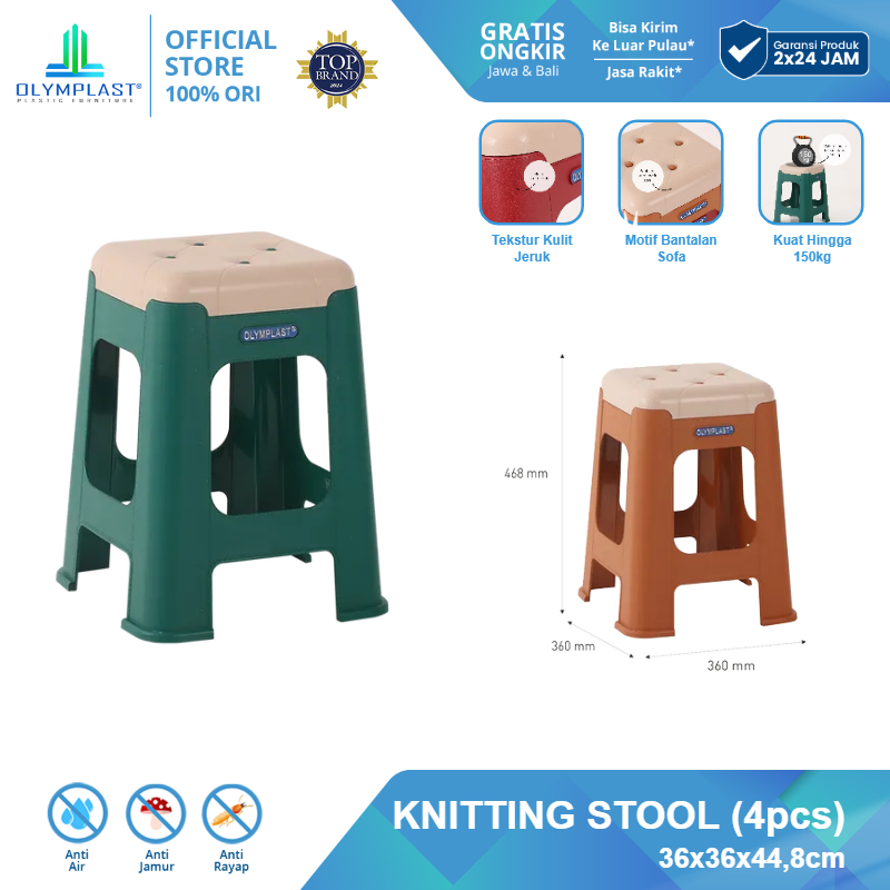Jual Olymplast / Knitting Stool / Kursi Bakso (4pcs) | Shopee Indonesia