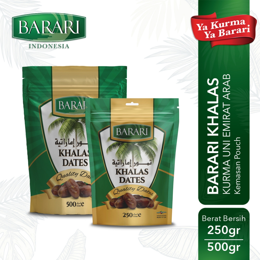 Jual BARARI Khalas Pouch Kurma Emirat Premium Dates High Quality ...