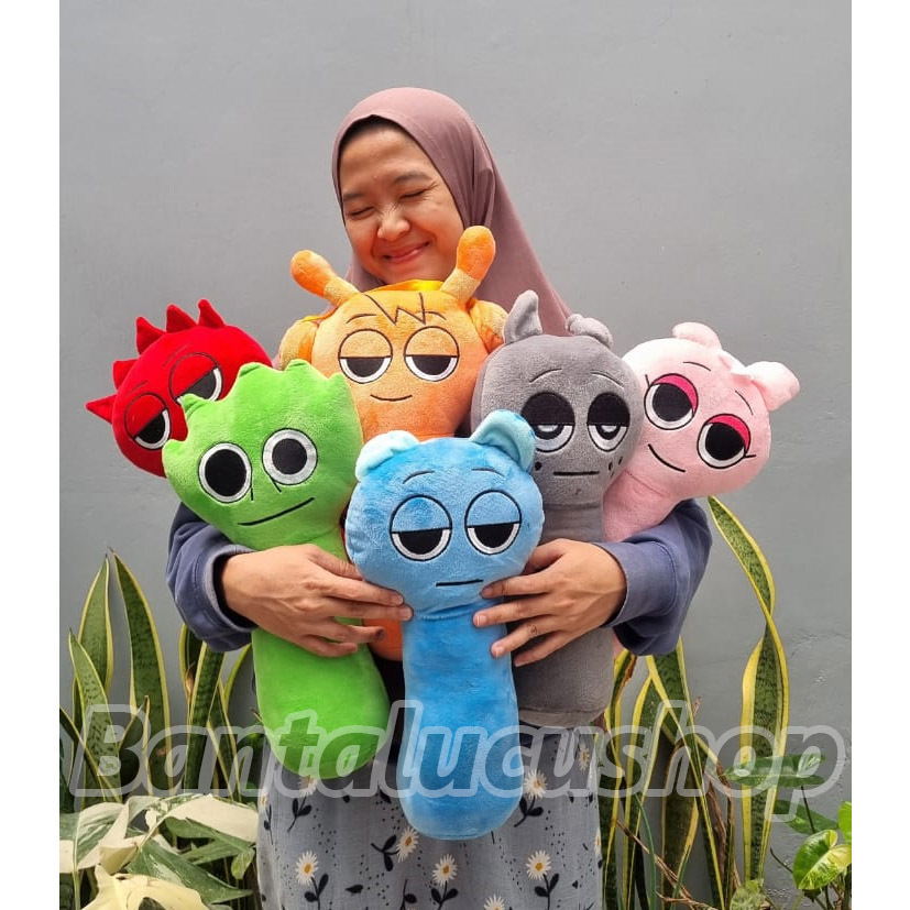 Jual Boneka Horror SPRUNKI Boneka Karakter Hantu Mainan Anak Guling ...