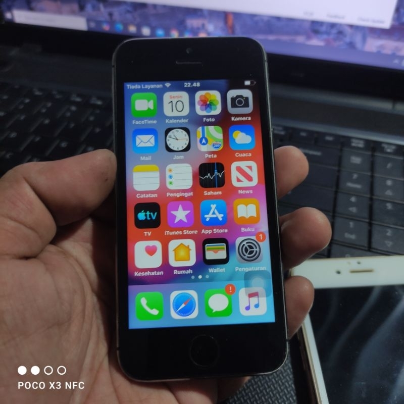 Jual Mesin iphone 5s 16GB FMI ON masuk menu cek deskripsi anggap bahan ...