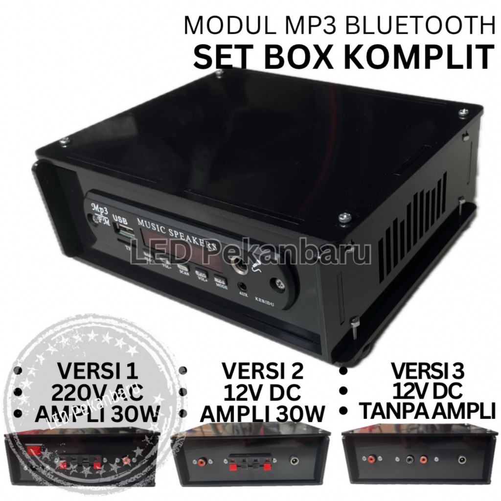 Jual AMPLIFIER MP3 BLUETOOTH RAKITAN 2 X 30W / 60W DENGAN MIC FM RADIO ...