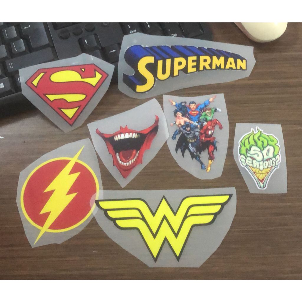 Jual SABLON STIKER SATUAN DTF - DC COMICS - UKURAN 8 SAMPAI 9 CM ...
