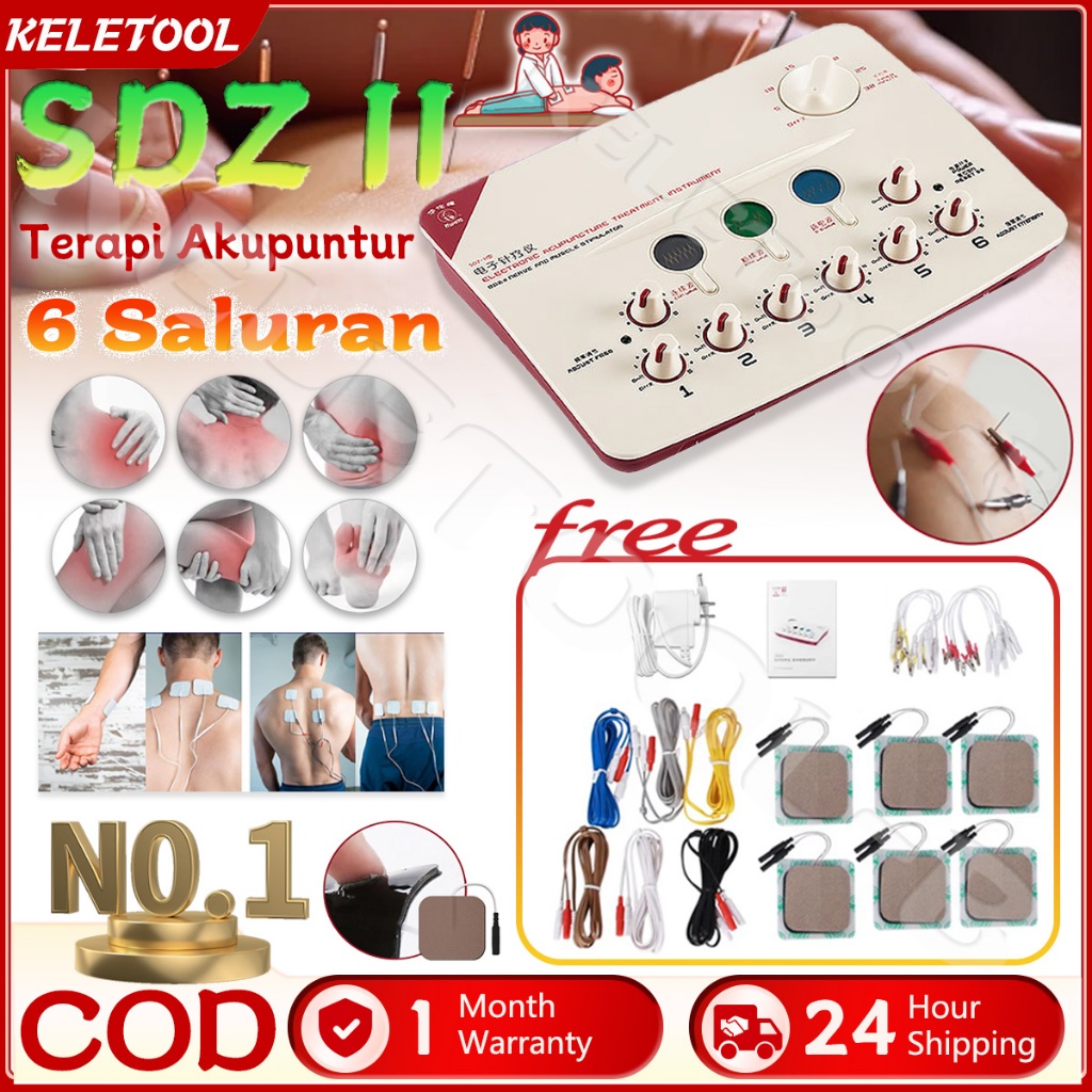 Jual SDZ II Hwato Listrik Terapi Stimulator Akupuntur 6 Saluran Rendah Frekuensi Fisioterapi ...