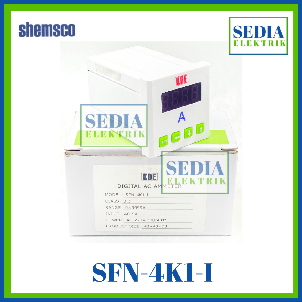 Jual SFN-4K1-I AMPERE METER DIGITAL SIZE 48X48MM | Shopee Indonesia