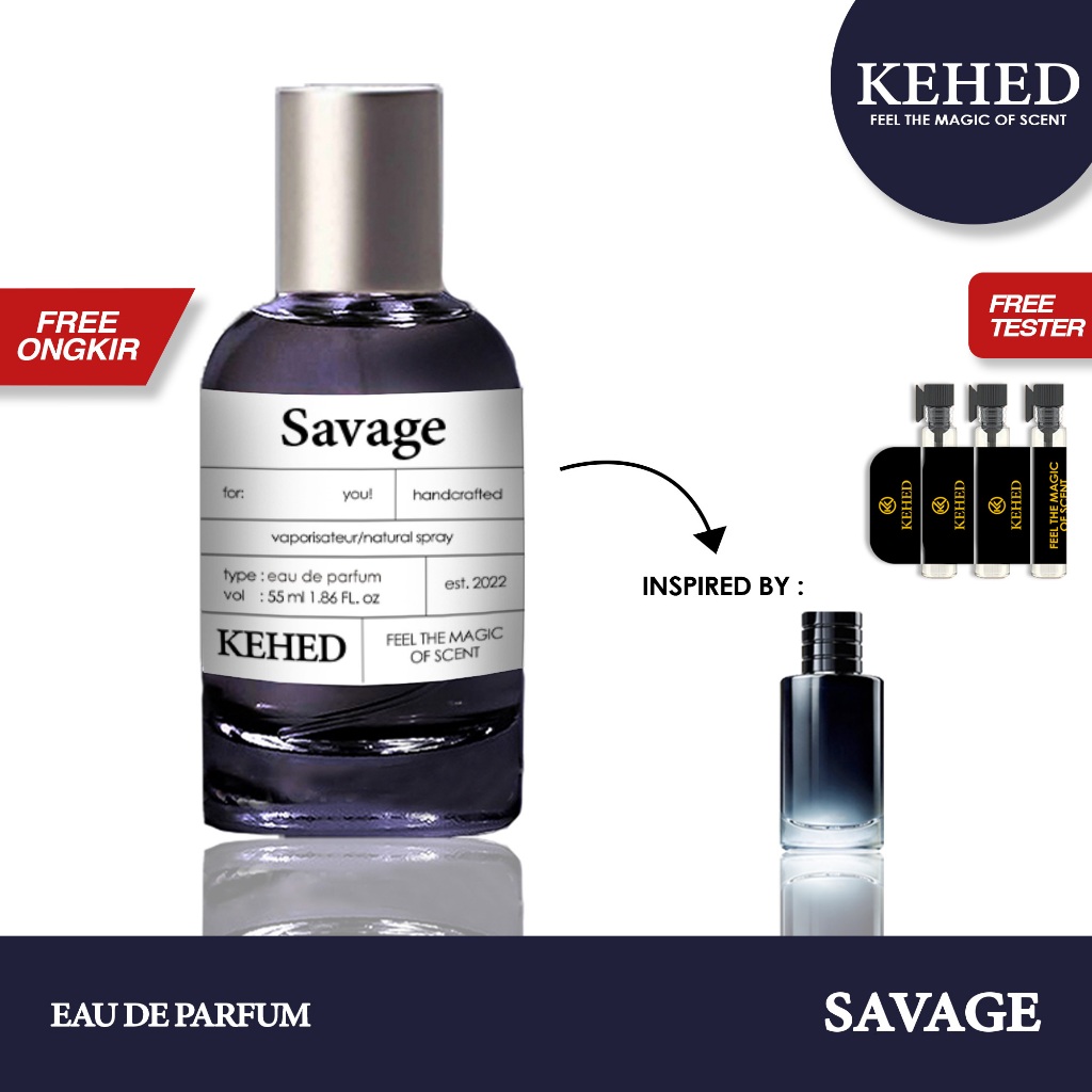 Jual KEHED Parfum Pria Inspired By DI-0R SAVAGE Minyak Wangi Parfume ...