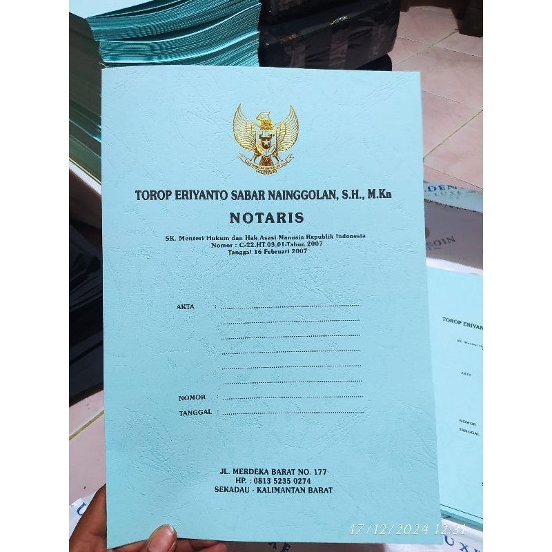 Jual Cover salinan Akta Notaris/PPAT | Shopee Indonesia