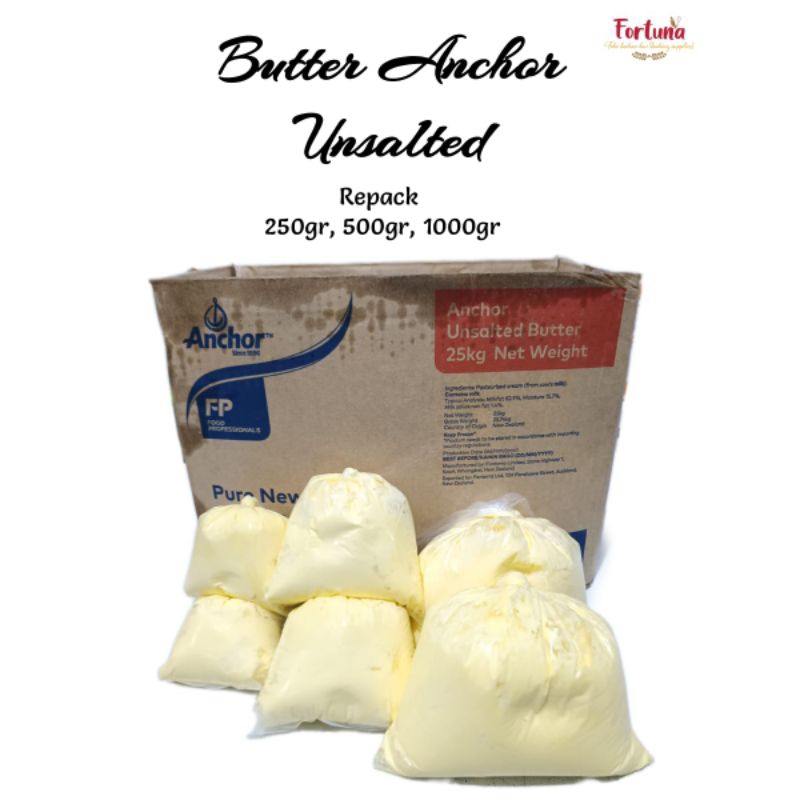 Jual Anchor Butter Unsalted 250gr | Shopee Indonesia