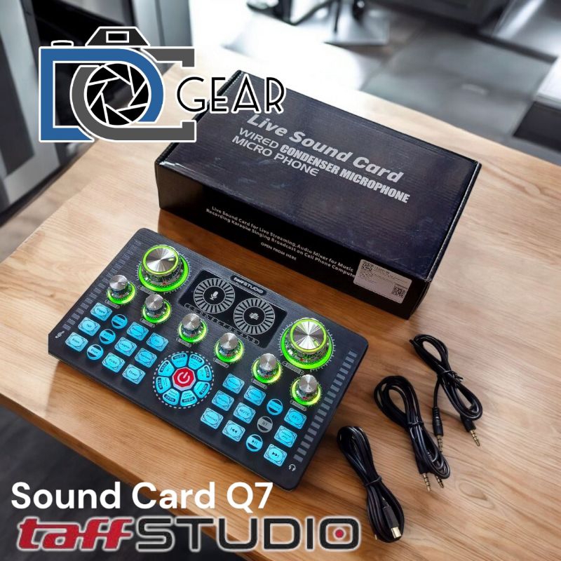 Jual Sound Card Mixer Q7 Taffstudio + Phantom Power 48V integrated ...