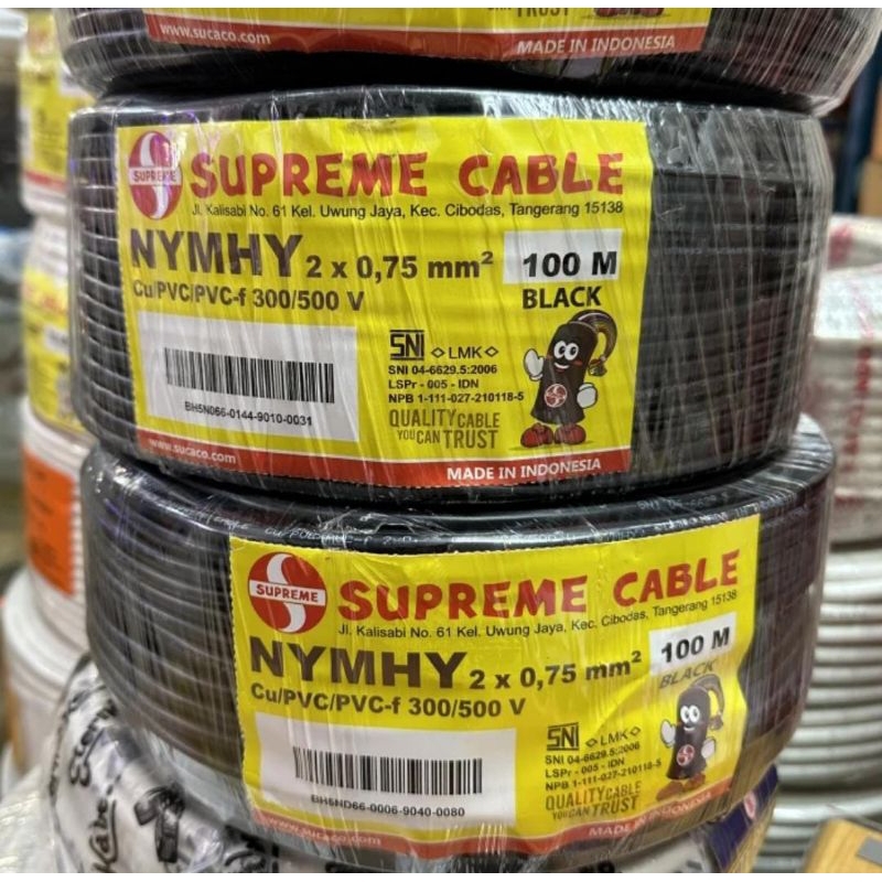 Jual Kabel Supreme NYYHY 2X0.75 NYMHY 2X0.75 Panjang 100 Meter | Shopee Indonesia