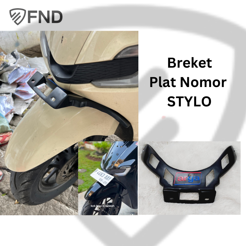 Jual Dudukan Plat Nomor Depan Honda Stylo 160 Variasi Plat Nomor Motor ...