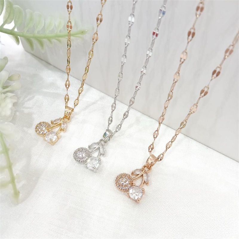 Jual Kalung Liontin Ceri Tali Pecah Kopi Bahan Titanium Premium ...