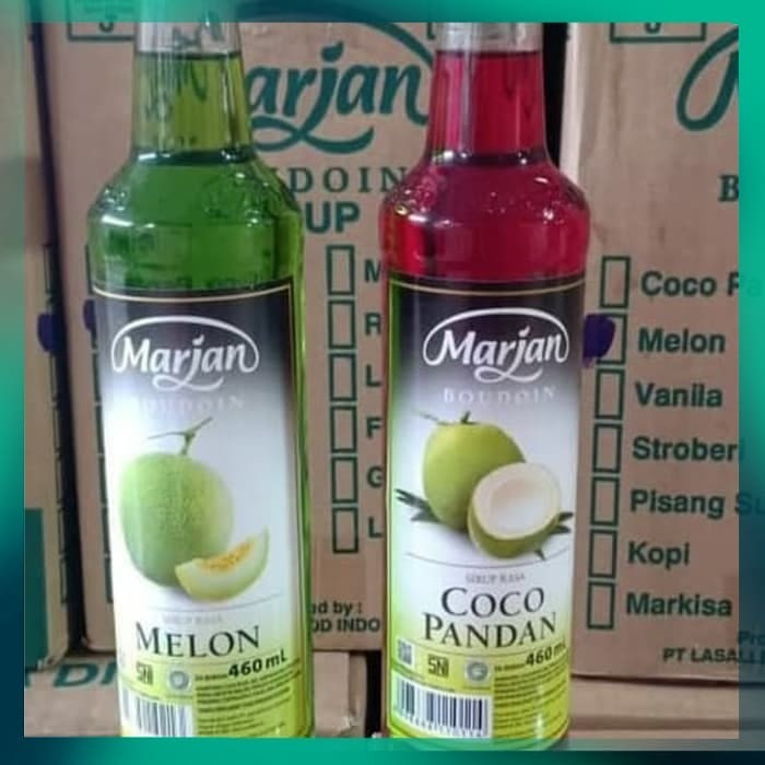 Jual Sirup Marjan 460ml/ syrup Marjan/ sirop Marjan budoin melon ...