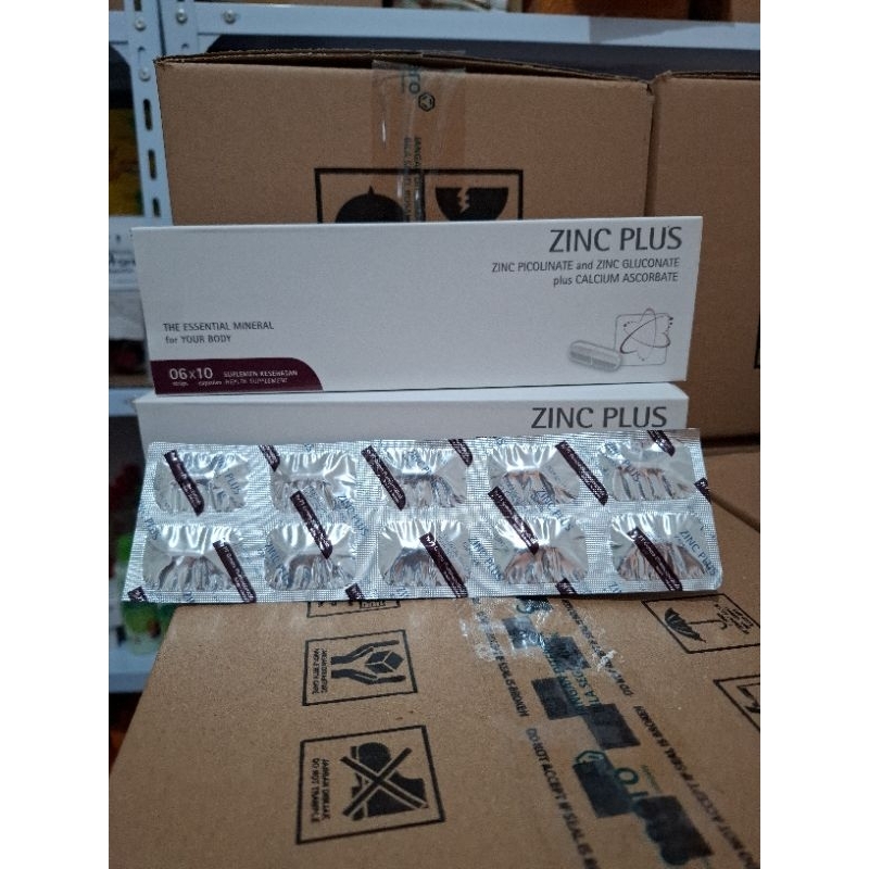 Jual ZINC PLUS 1 BOX ISI 6 STRIP X 10 CAPSUL | Shopee Indonesia