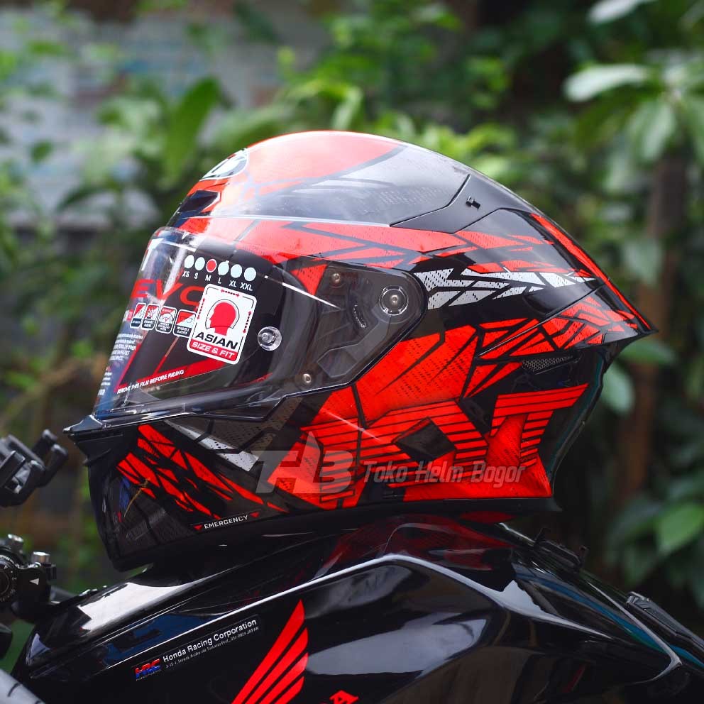 Jual KYT HELM TT REVO | COMBUSTION RED | SINGLE VISOR | Shopee Indonesia