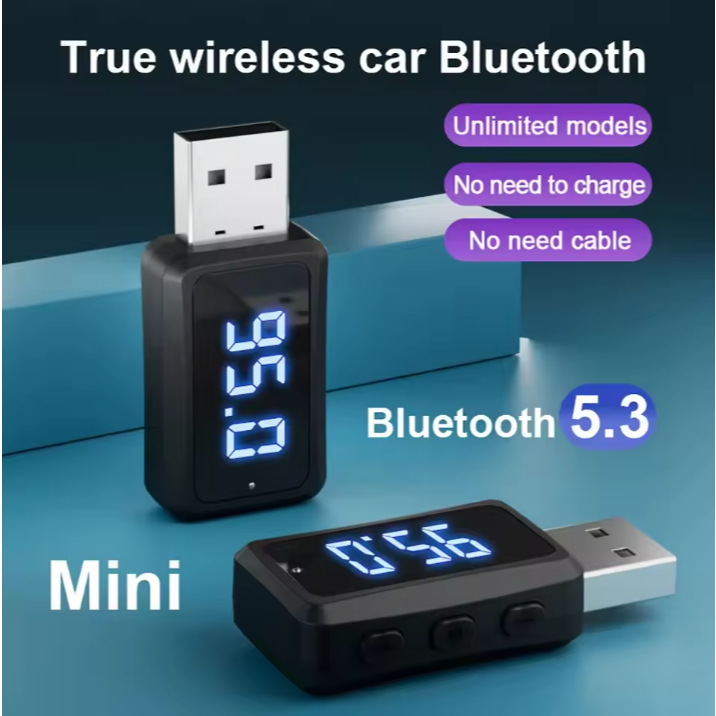 Jual FM02 Bluetooth 5.3 Adapter Transmitter untuk Head Unit Mobil USB ...