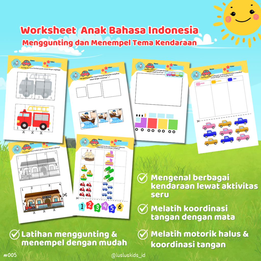Jual Buku Worksheet Pertamaku Aktivitas Montessori Edukasi Menggunting ...