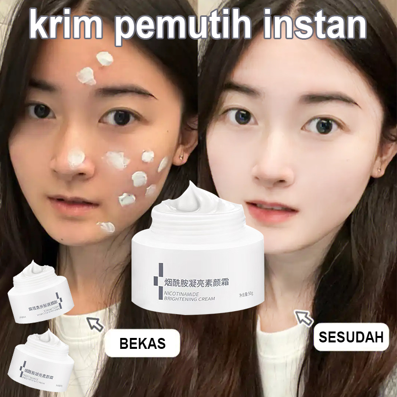 Jual krim pemutih instan Krim Pencerah Wajah Niacinamide Whitening ...