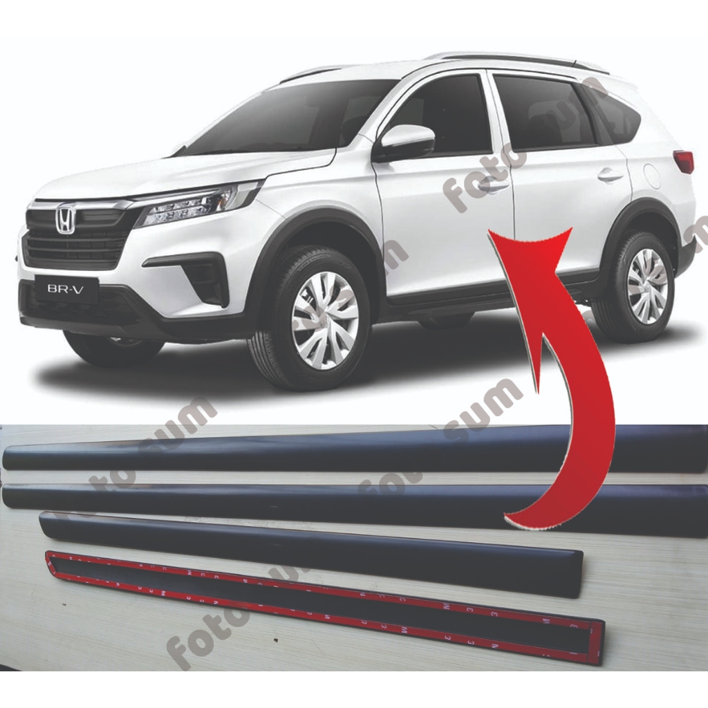 Jual list body mobil BRV 2022 sampai 2025 hitam satu set 4 pcs | Shopee ...