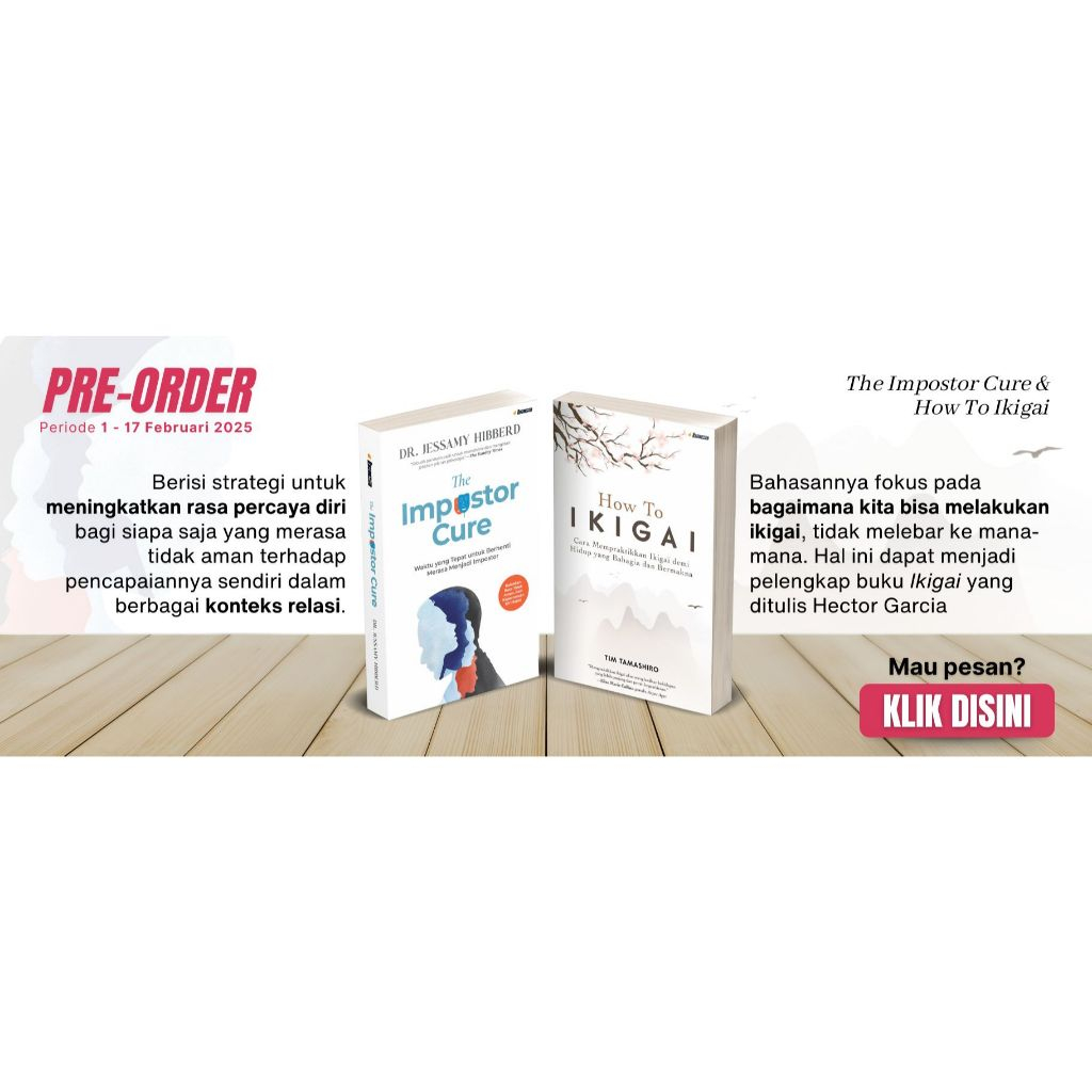 Jual PO The Impostor Cure dan PO How to Ikigai | Shopee Indonesia