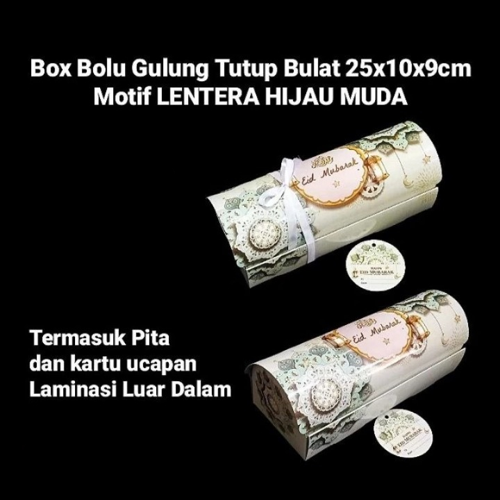 Jual ( 5pcs ) Box Bolu Gulung Lebaran Dus Roll Cake Eid Idul Fitri ...
