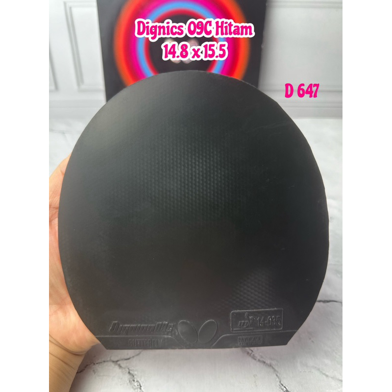 Jual SECOND BAT BET BAD KARET BUTTERFLY DIGNICS 09C HITAM TENIS MEJA / PINGPONG ORIGINAL MARKET ...