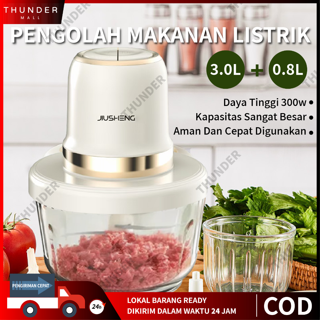 Jual 【Thunder Mall】Food Chopper 3 Liter+0.8Liter Multifungsi Food ...