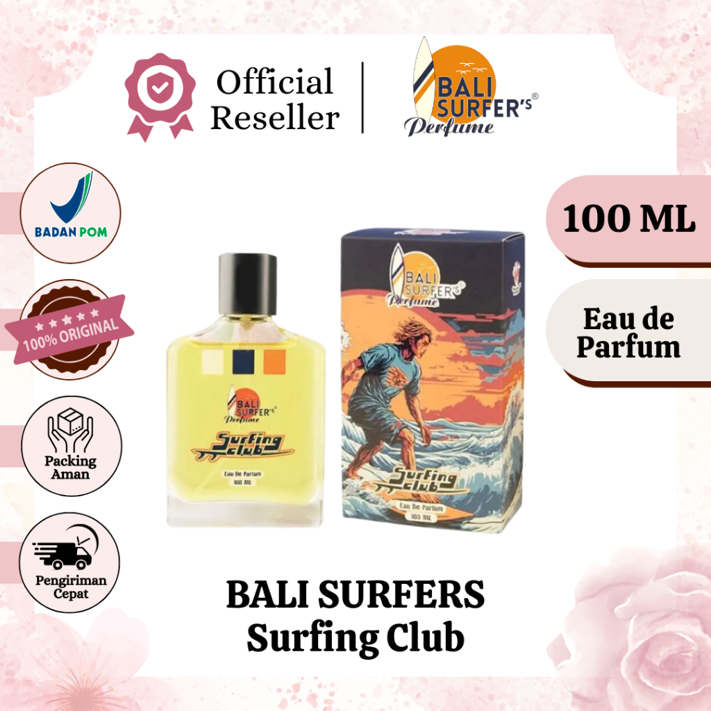 Jual [FULL SIZE] BSP BALI SURFERS Surfing Club 100 ML - Angelia Perfume ...