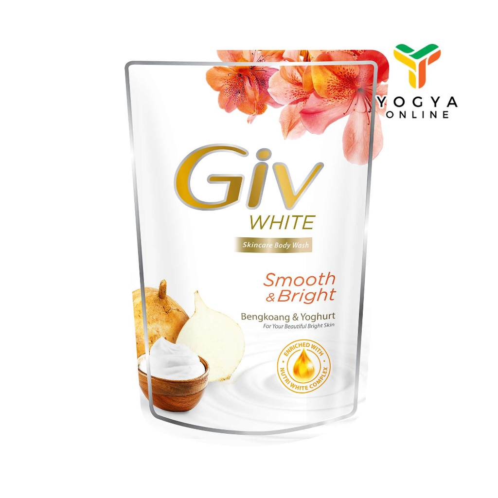 Jual Giv White Sabun Mandi Cair Bengkoang Pouch 400Ml | Shopee Indonesia
