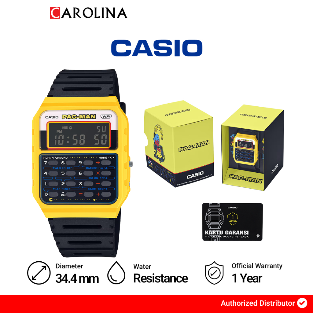 Jual Jam Tangan Unisex Casio General CA-53WPC-1B PAC-MAN Collaboration ...