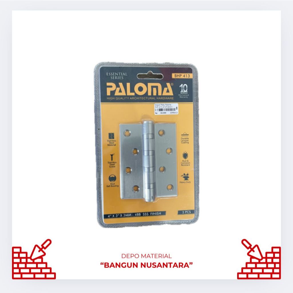 Jual Engsel Pintu PALOMA BHP 413 (4"x3"x4mm) | Shopee Indonesia