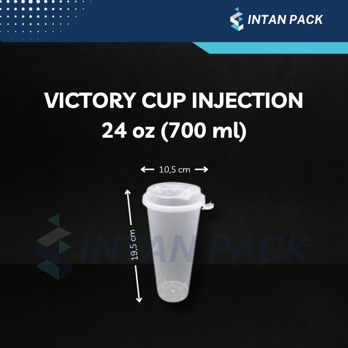 Jual Lid Tutup Cup Injection 24 oz Victory (isi 25 pcs) | Shopee Indonesia