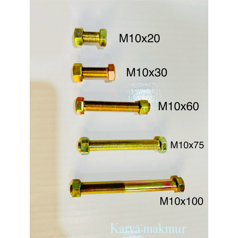 Jual BAUT KUNING KUNCI 14 & MUR / M10 | Shopee Indonesia