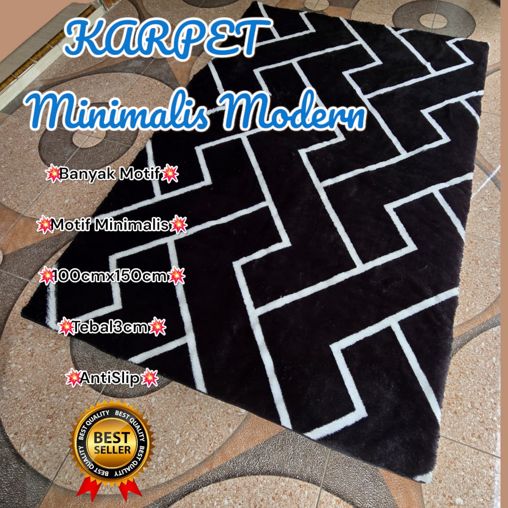 Jual Karpet Tebal Uk 100 cm x 150 cm dengan Desain Minimalis: Pilihan ...