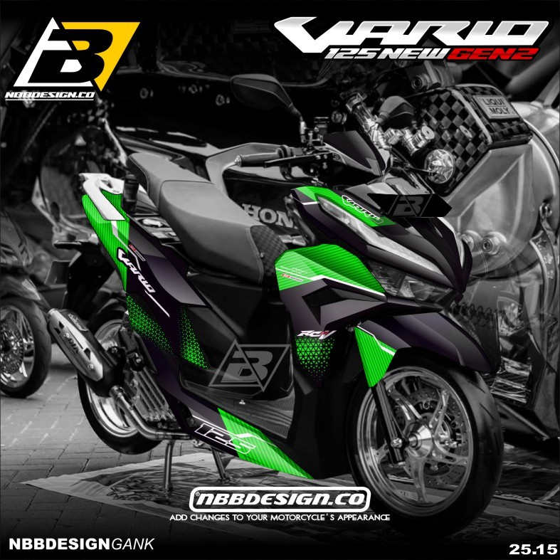 Jual (COD) Decal Stiker Vario 125 New Gen2 Full Body Desain GRAFIS ...