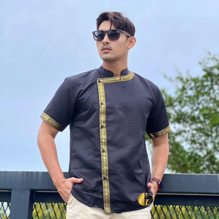 Jual keishan.id - aiman shirt kemeja lengan pendek kerah shanghai ...