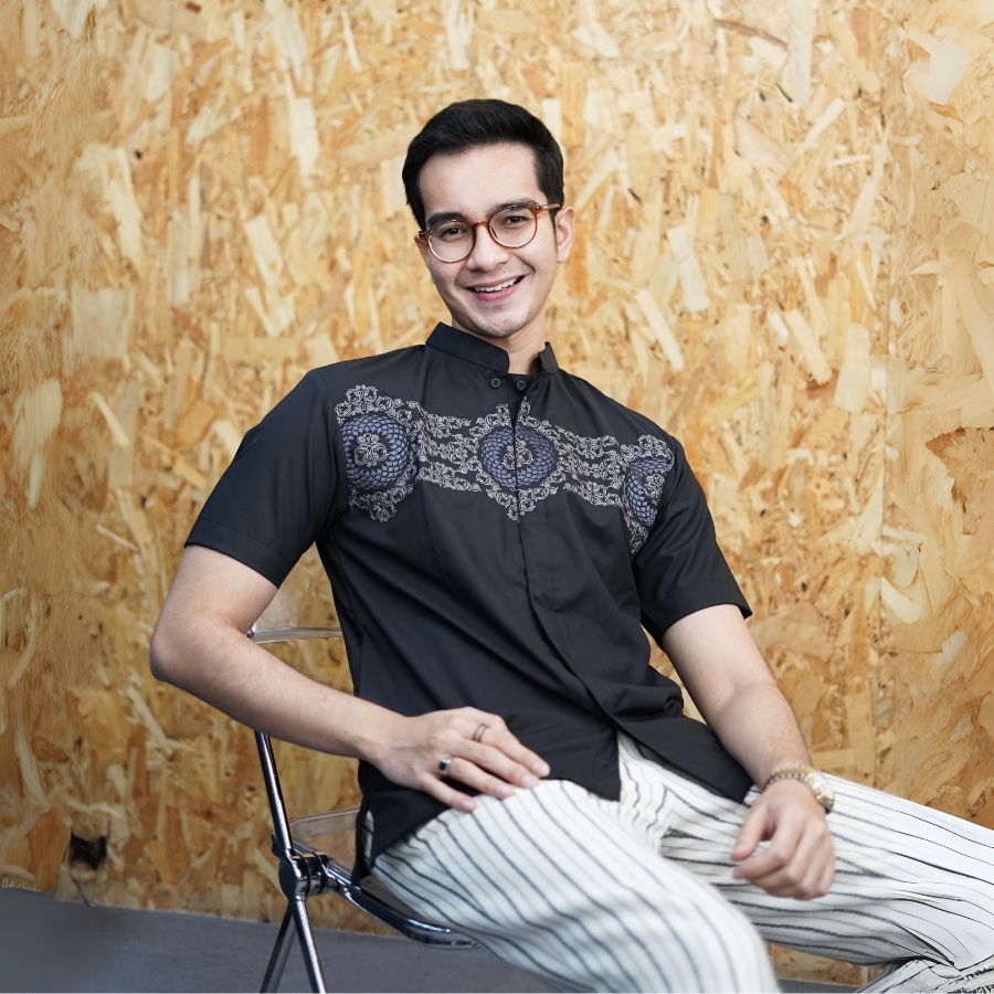 Jual BASTOH Baju Koko Bordir Pria Muslim Lengan Pendek Mauza Hitam ...