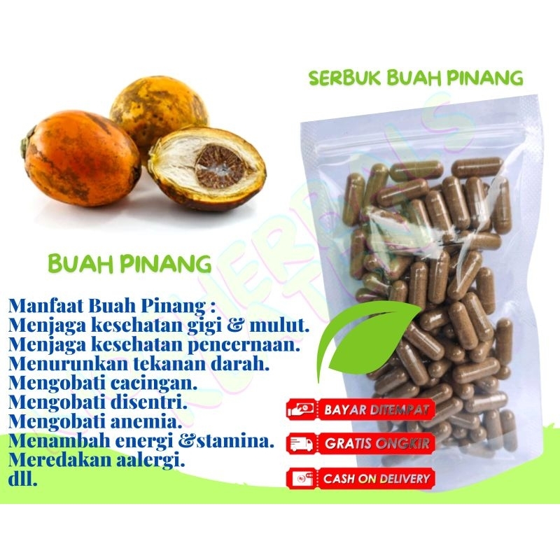 Jual PINANG/JAMBE (isi 100 kapsul) untuk kesehatan mulut dan mata ...